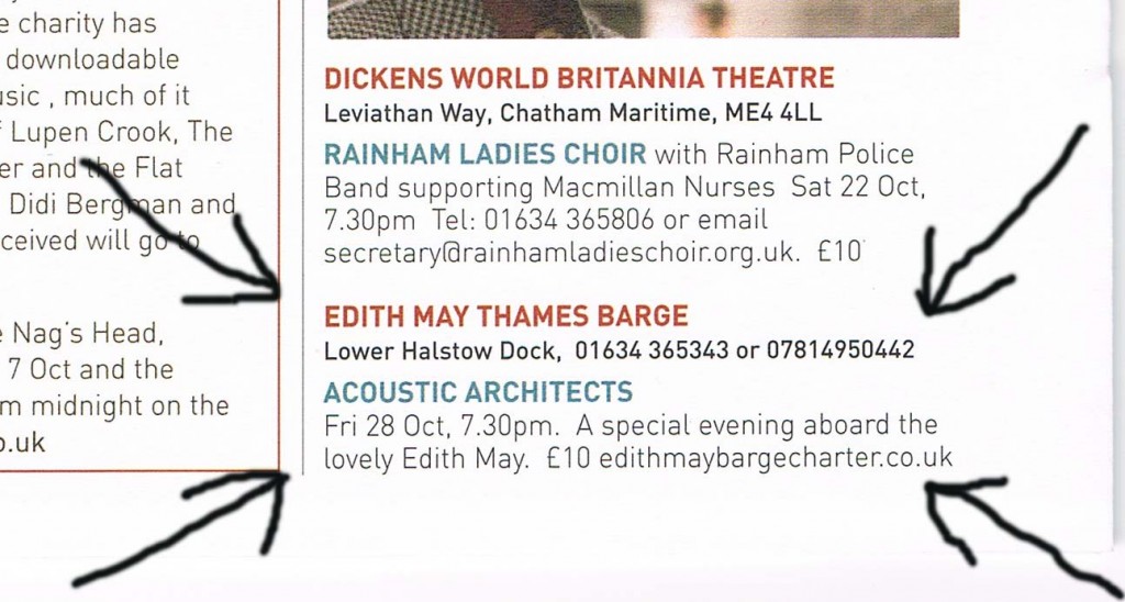 Appearing again on the SB Edith May - Acoustic Architects